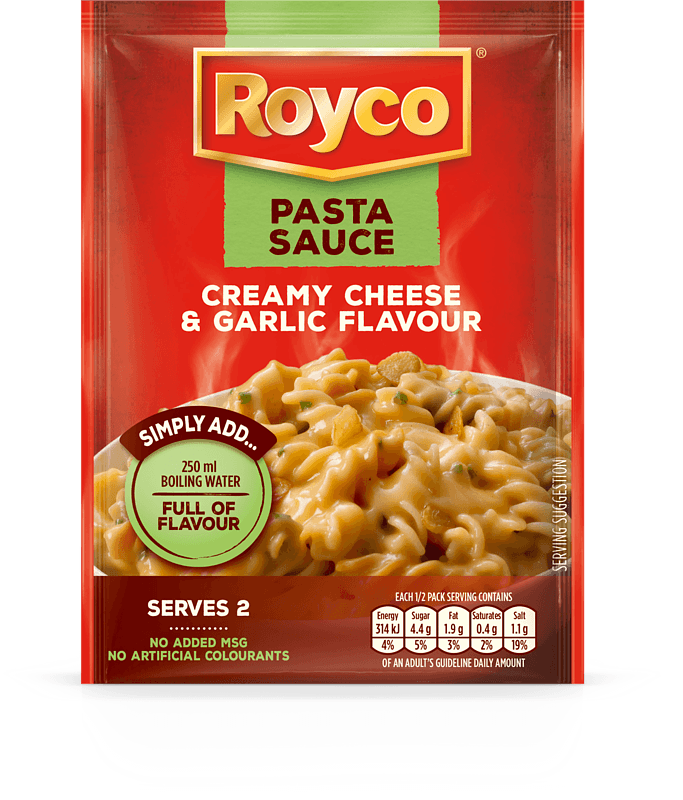 Creamy Cheese & Garlic Pasta Sauce - Royco®