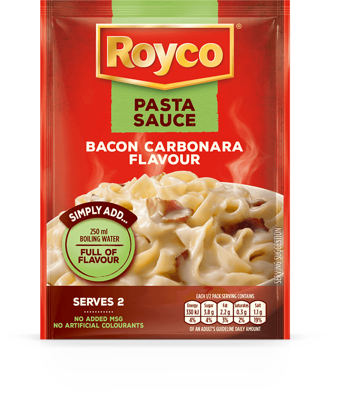 Simple Bacon Carbonara Pasta - Royco® Recipes