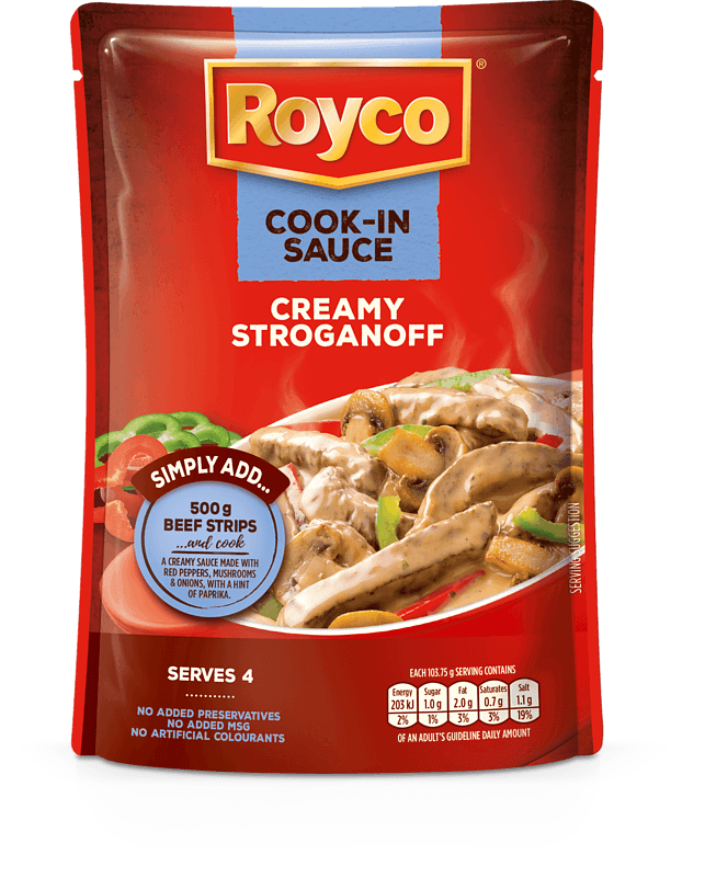 Creamy Beef Stroganoff - Royco®